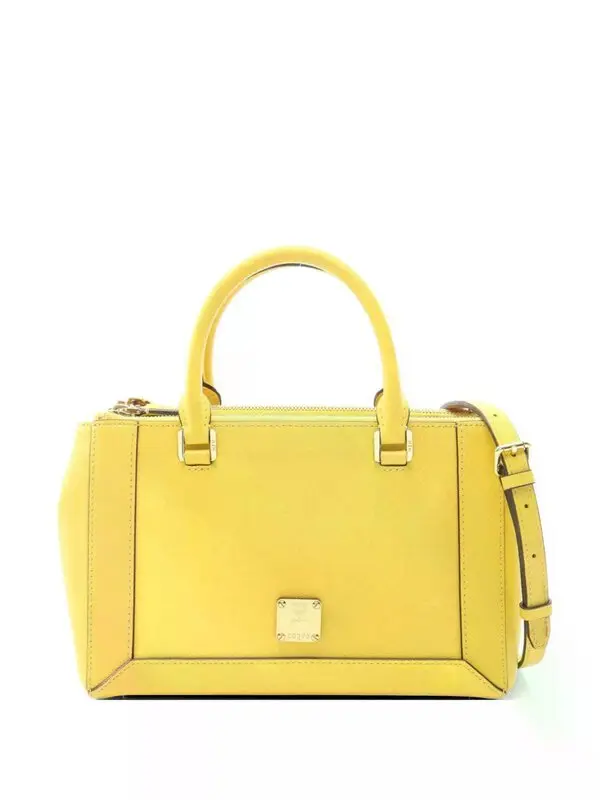 Mcm Textured Leather Handbag