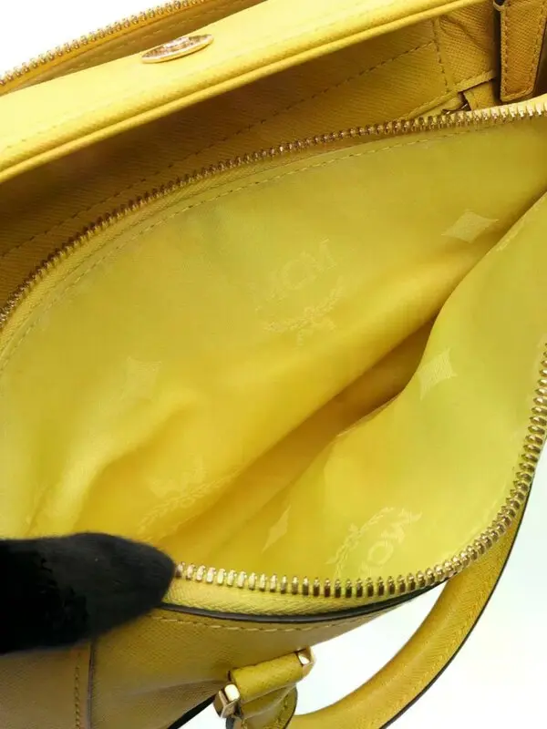Mcm Textured Leather Handbag