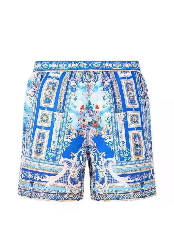Camilla Ottoman Opulence Graphic-print Board Shorts