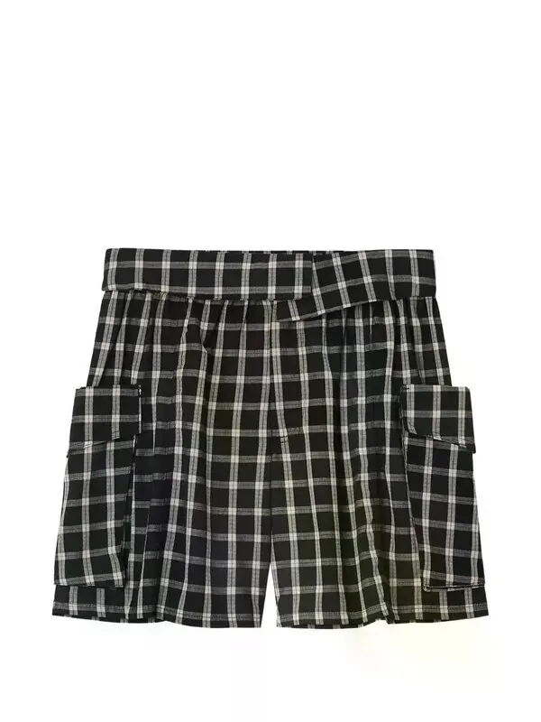 B+AB Check Pattern Shorts