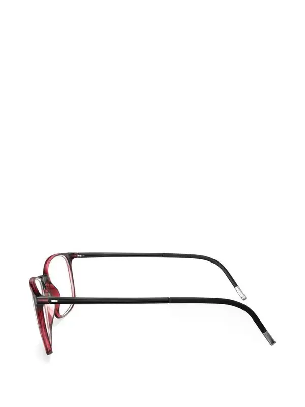 SILHOUETTE Spx Illusion Rectangle-frame Glasses - Red