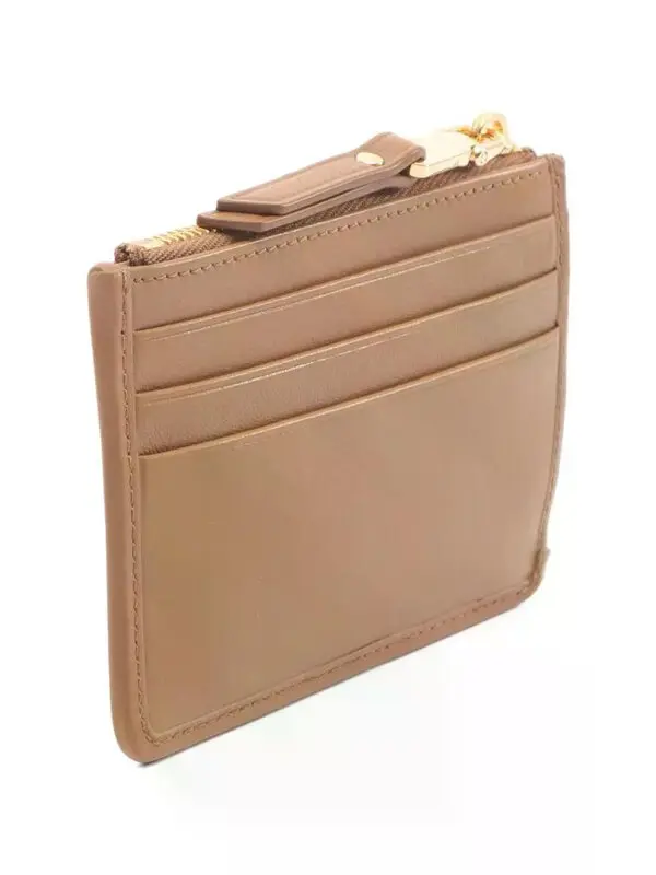 Miu Miu Matelassé Leather Card Case - Brown