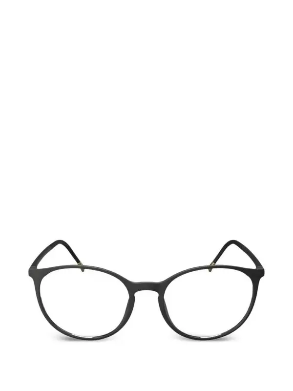 SILHOUETTE Round Frame Eyeglasses - Black