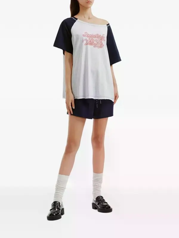 B+AB Raglan-sleeve Slogan-print Pajamas
