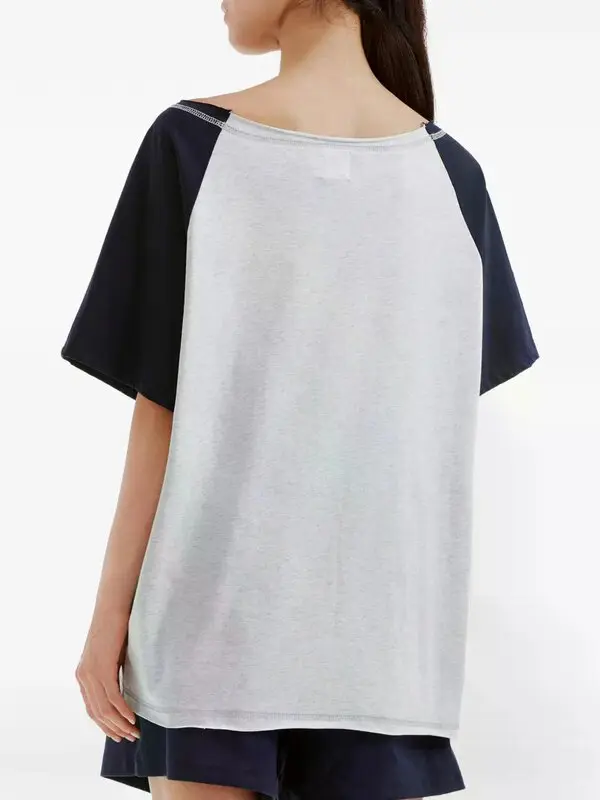 B+AB Raglan-sleeve Slogan-print Pajamas