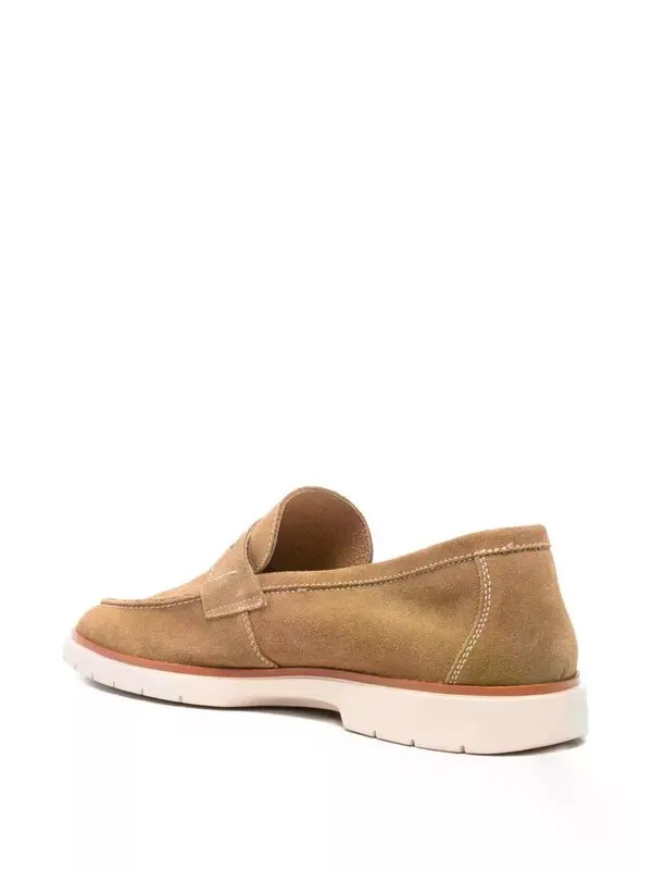 SERGIO MORETTI FIRENZE Suede Penny Loafers