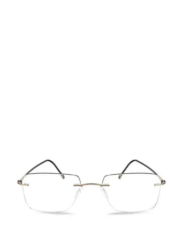SILHOUETTE Lite Spirit Rl Rectangle-frame Eyeglasses - Gold