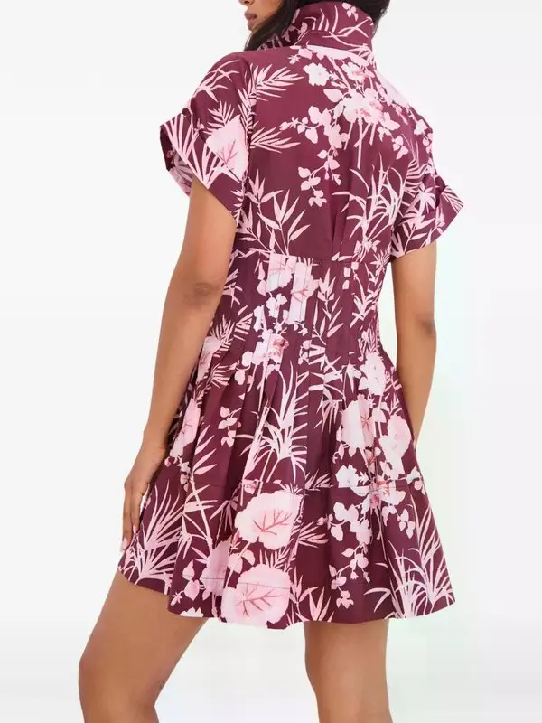 Cara Cara Nash Floral-print Mini Dress - Red