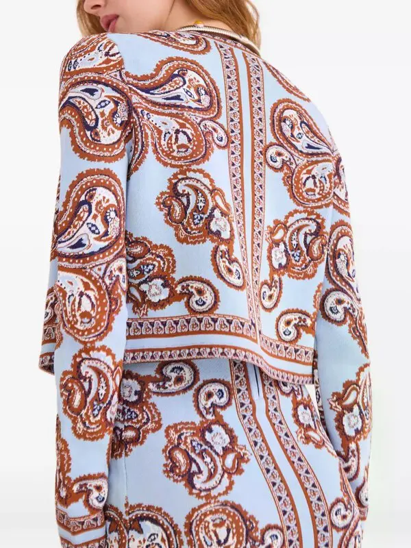 Cara Cara Ilana Paisley-print Cardigan - Blue