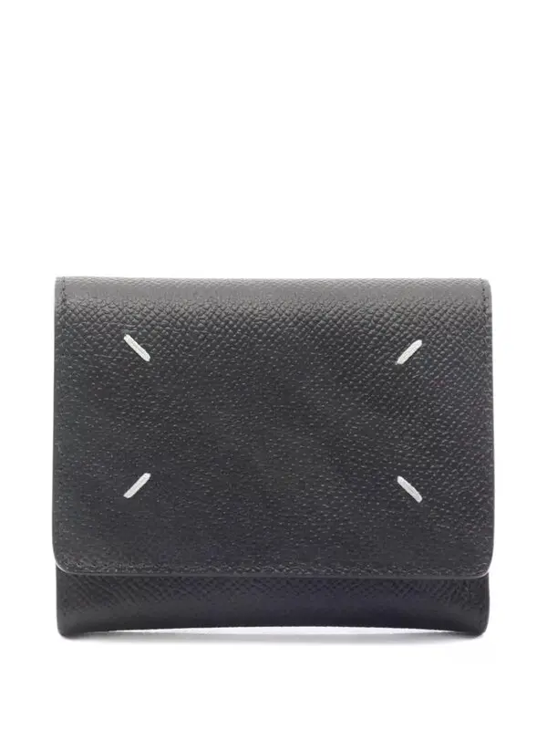 MAISON MARGIELA 20s Stitches Trifold Wallet - Black