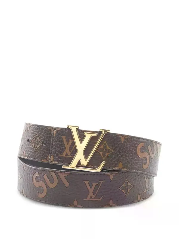 LOUIS VUITTON X Supreme Initials Belt - Brown