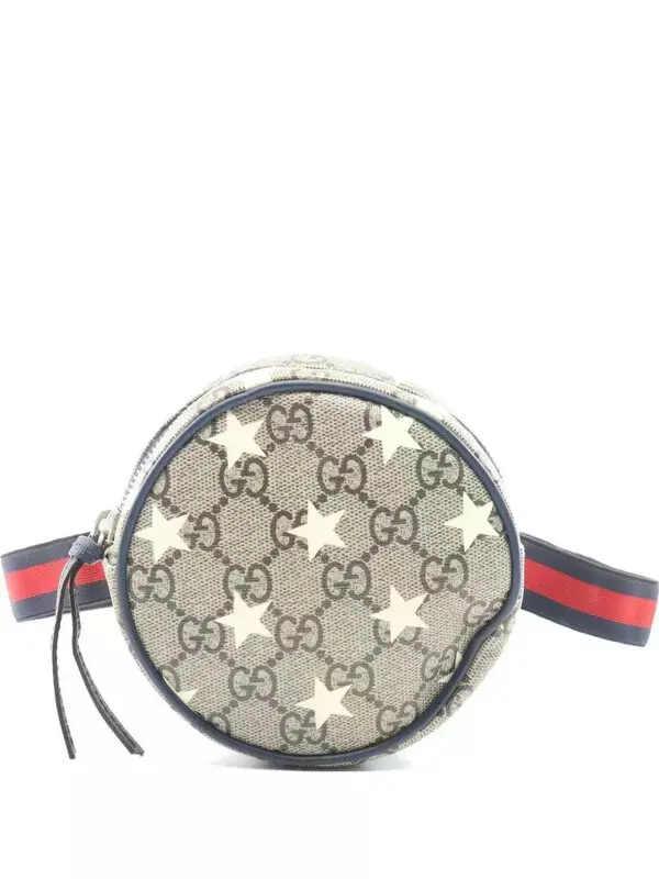 Gucci Gg Supreme Star Print Belt Bag - Neutrals