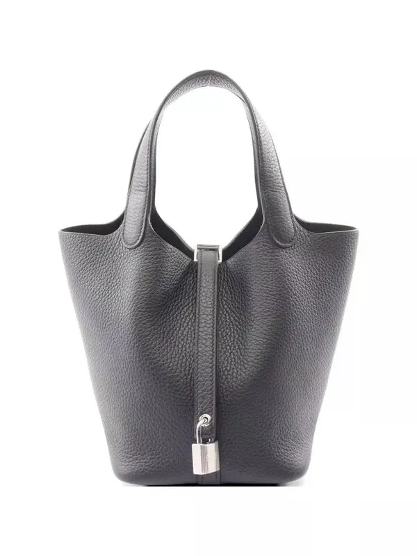 Hermès 2025 Pm Picotan Lock Clemence-leather Tote Bag - Black