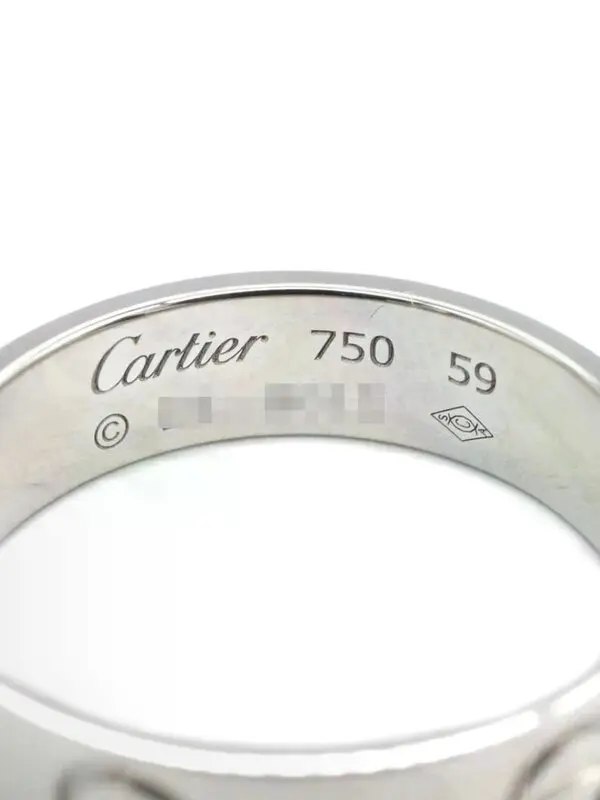 Cartier 18k White Gold Love Ring