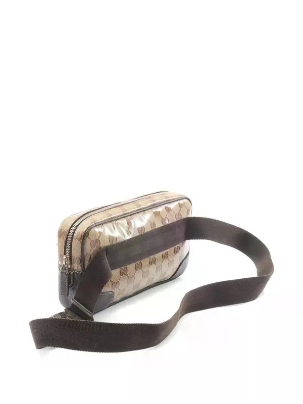 Gucci Gg Crystal Crossbody Bag - Brown