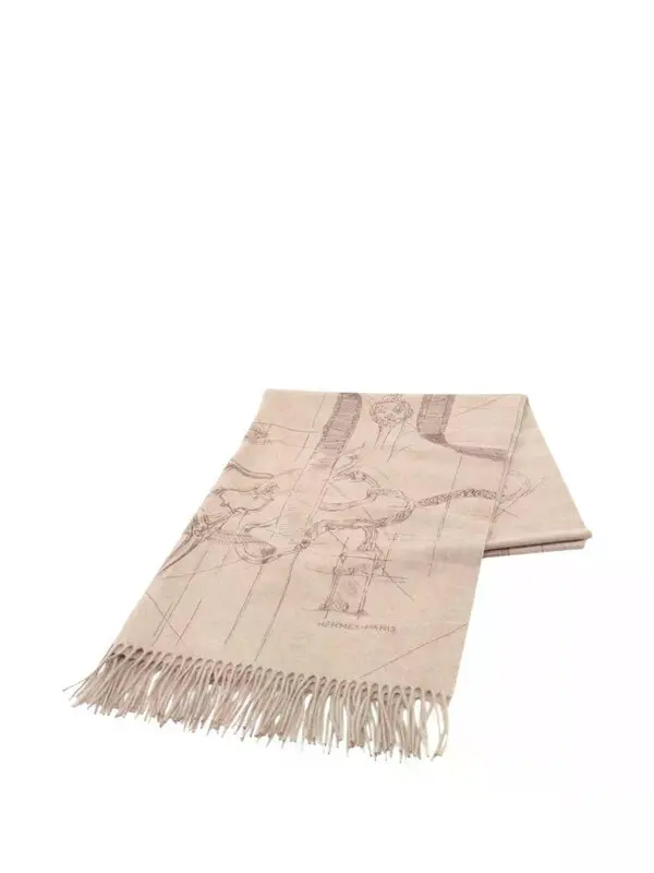 Hermès 2020s Cavalcadour Esquisse Scarf - Neutrals