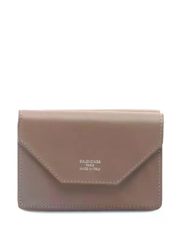 Balenciaga Envelope Trifold Wallet - Brown