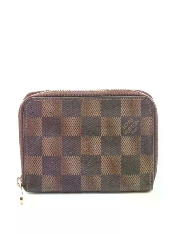 LOUIS VUITTON 2010 Damier Ebene Zippy Coin Purse - Brown