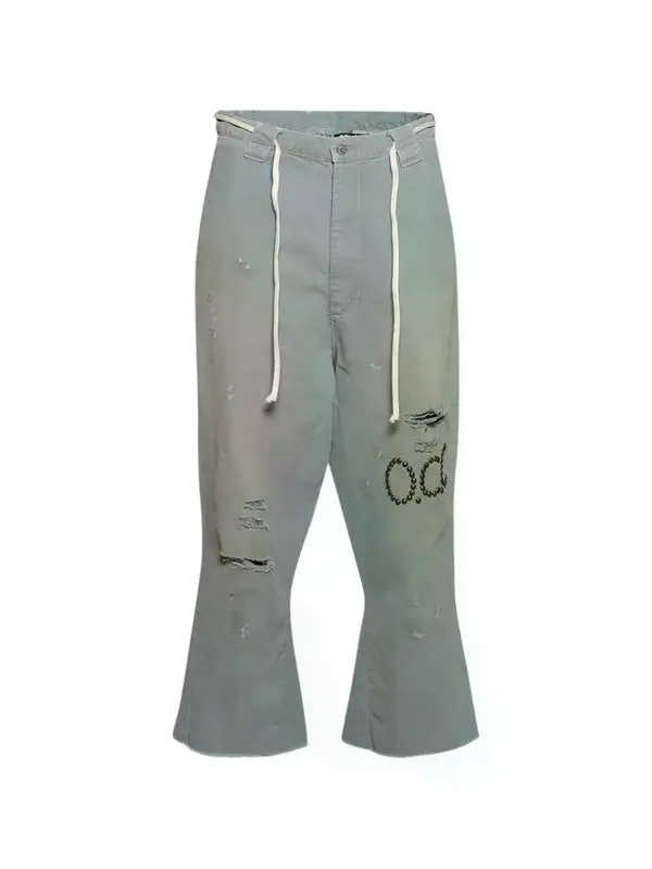 RIVINGTON ROI REBIS Distressed Studded Trousers