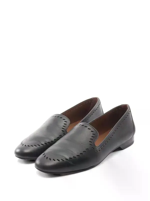Hermès Perforated Leather Pumps