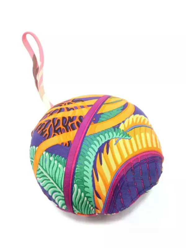 Hermès Silk Graphic Print Bag Charm