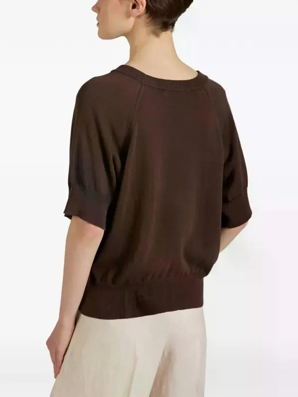 SLOWEAR Diamond Pattern Cotton Sweater