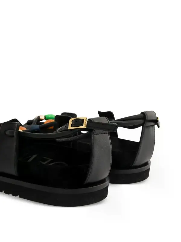 Loewe Embellished Platform Sandals - Black