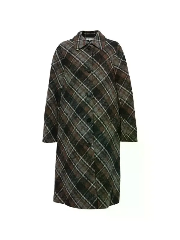 TRINITESTUDIO Plaid Pattern Coat