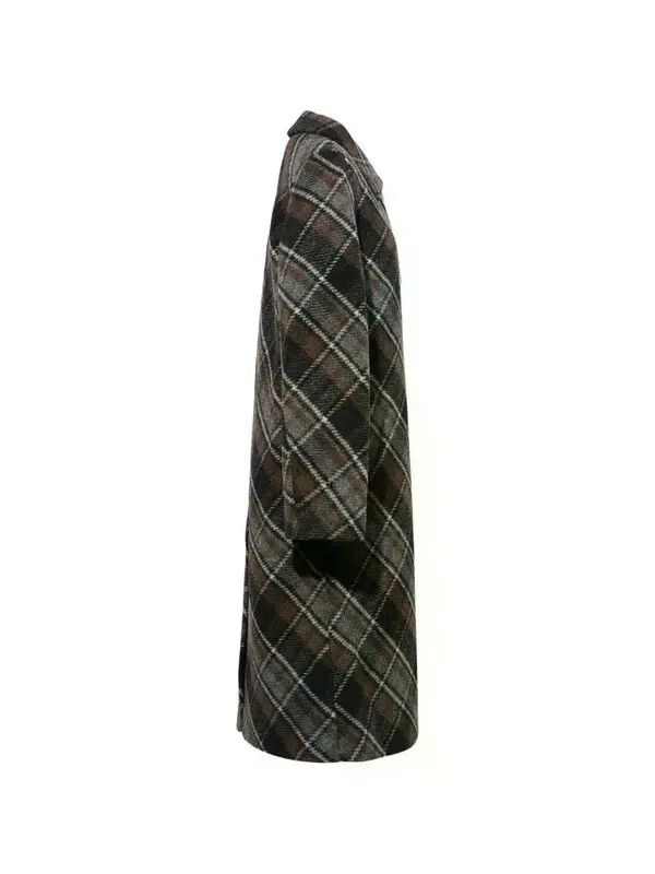 TRINITESTUDIO Plaid Pattern Coat