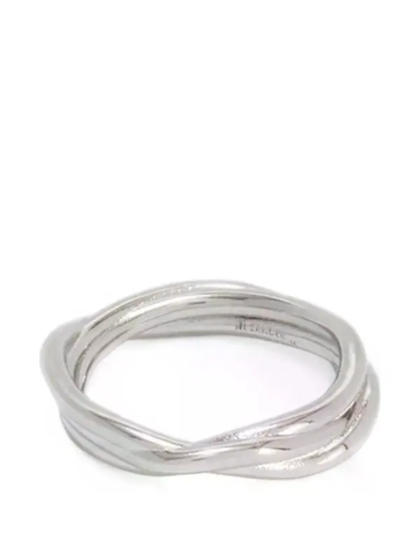 JIL SANDER Multi-layer Ring - Silver