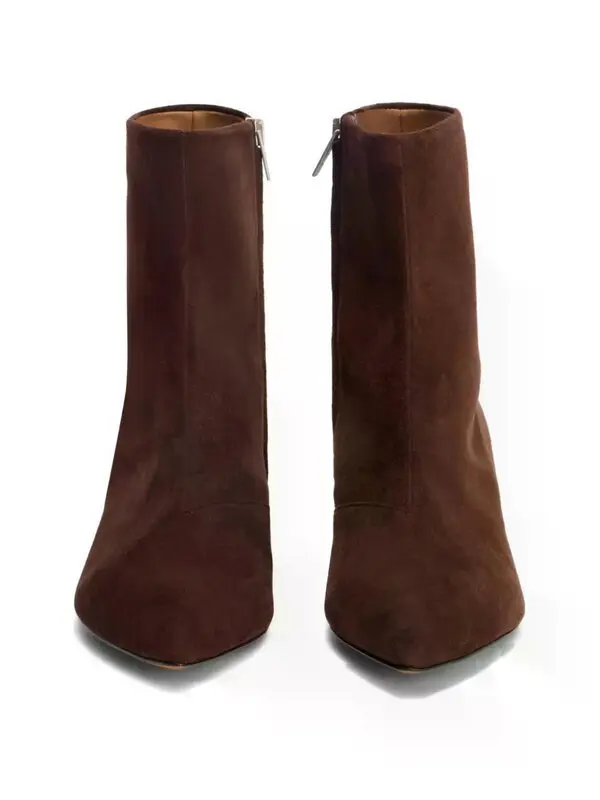 JIL SANDER Suede Wedge Ankle Boots
