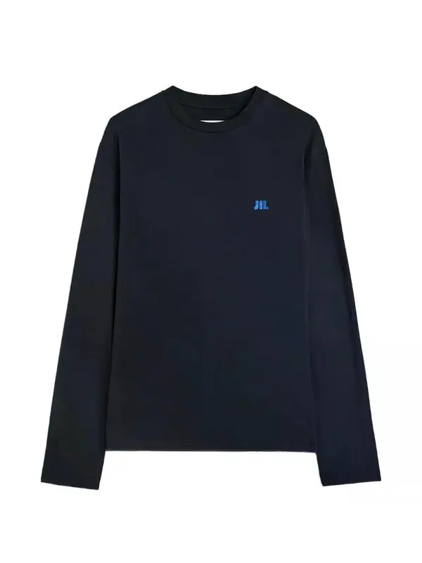 JIL SANDER Logo Embroidered Sweatshirt - Blue