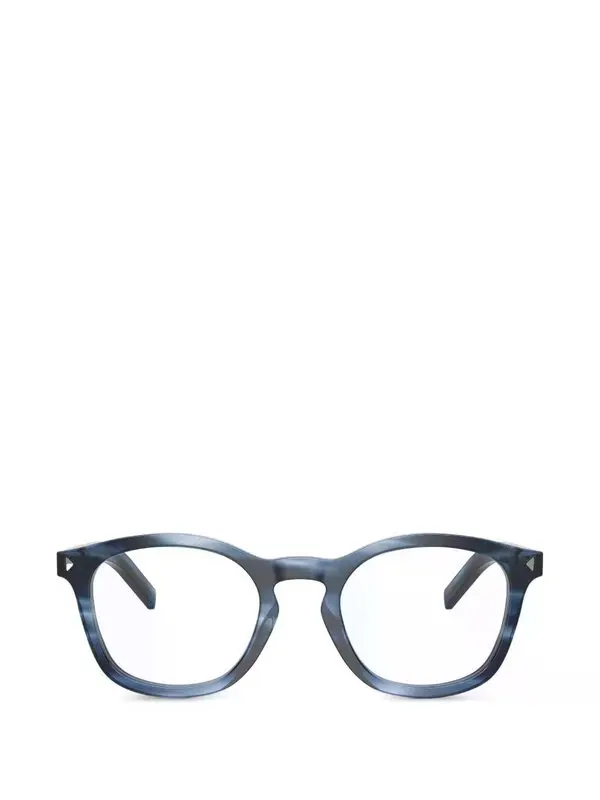 Prada Logo-engraved Round-frame Glasses