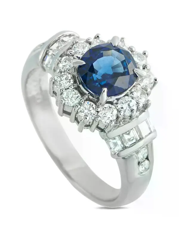 LB EXCLUSIVE Sapphire And Diamond Ring - Silver