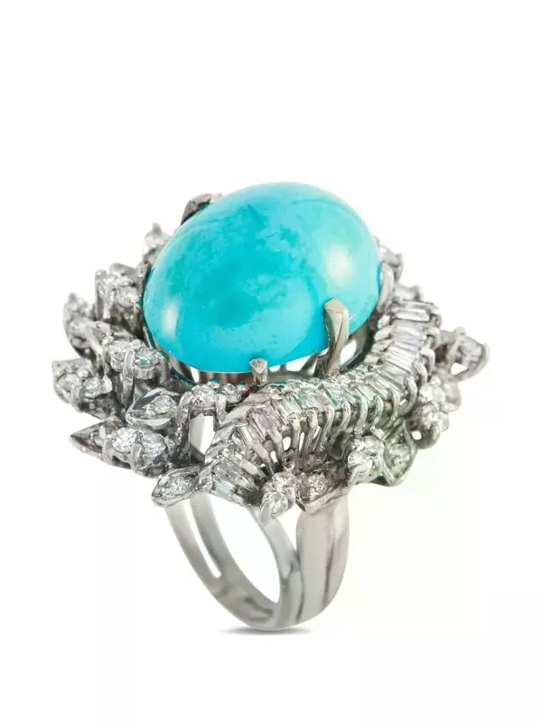 LB EXCLUSIVE Turquoise And Diamond Ring