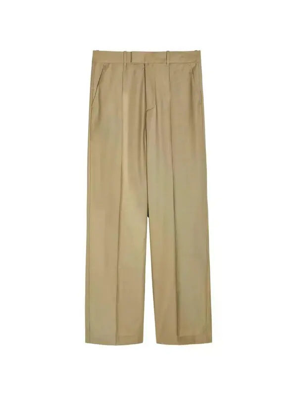 Ronny Kobo Pleated Straight-leg Trousers