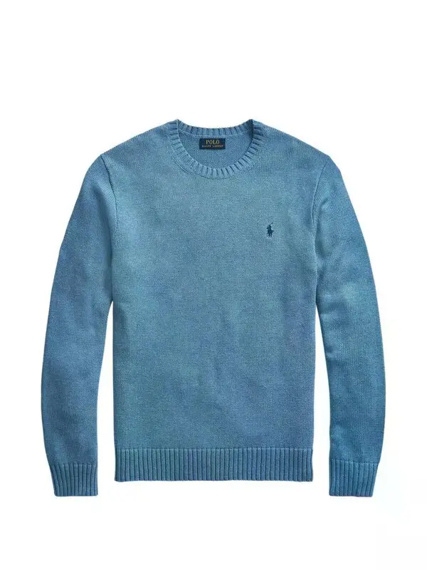 Polo Ralph Lauren Embroidered Logo Sweater - Blue