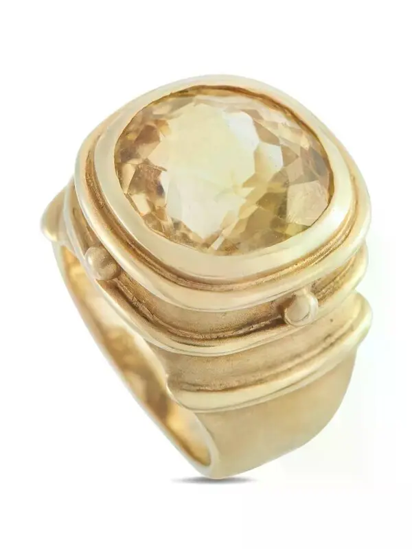 LB EXCLUSIVE 14k Yellow Citrine Statement Ring