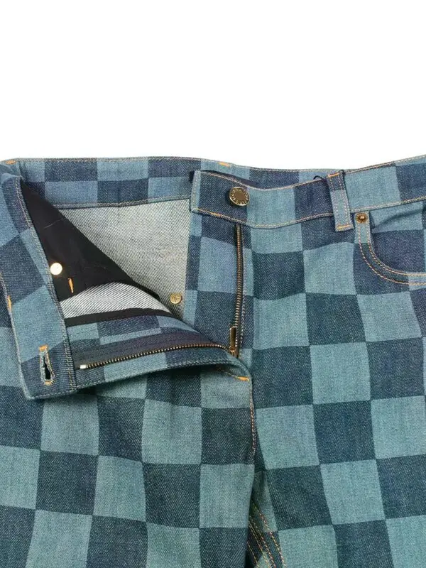 LOUIS VUITTON Damier Denim Jeans
