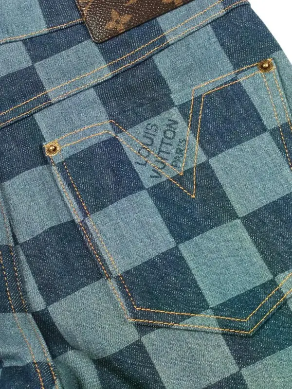 LOUIS VUITTON Damier Denim Jeans