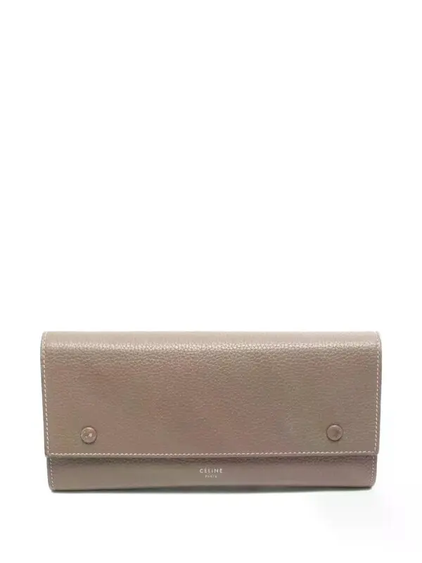 Celine 00s Bi-fold Flap Wallet - Grey