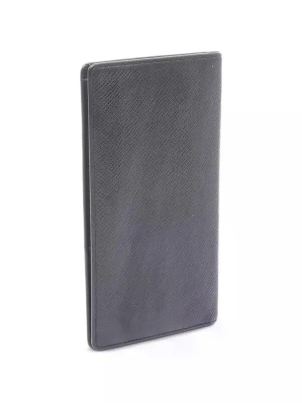 LOUIS VUITTON 2003 Taiga Bi-fold Wallet - Black