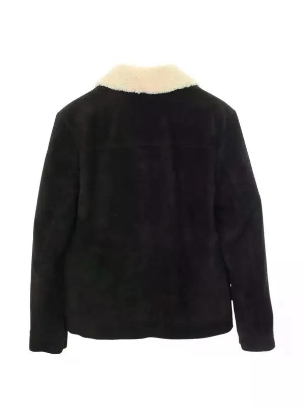 Saint Laurent Shearling-collar Leather Jacket