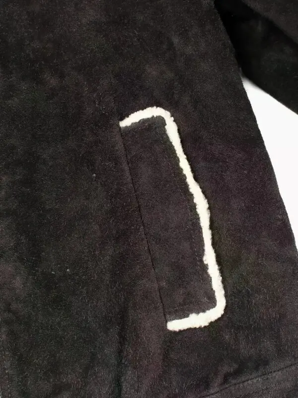 Saint Laurent Shearling-collar Leather Jacket