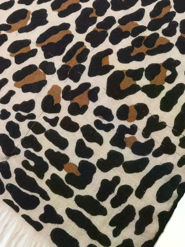 Hermès 2000s Leopard-print Shawl