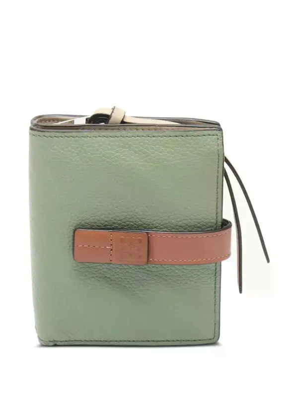 Loewe 2000s Anagram Bi-fold Wallet - Green
