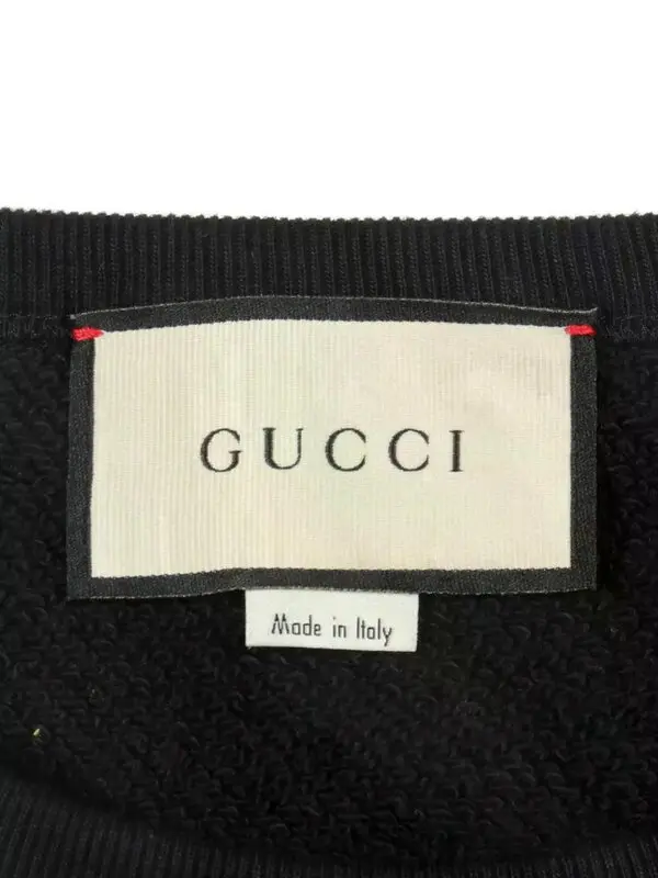 Gucci Cotton Gg Logo Patch Sweatshirt