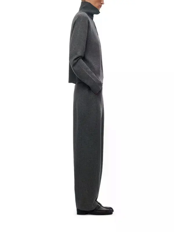 12 STOREEZ Dark Knitted Drawstring Trousers