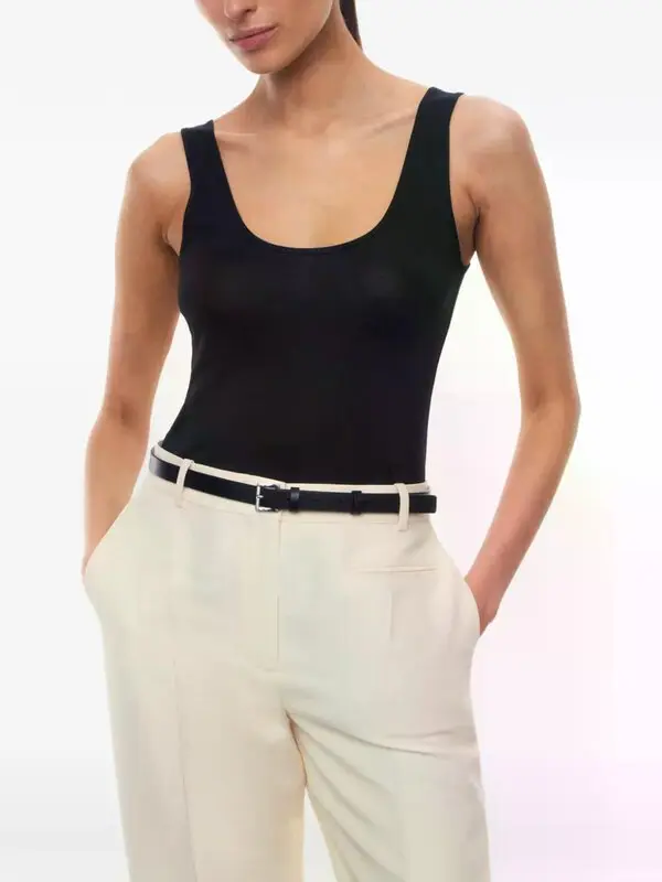 12 STOREEZ Cassiopeia Silk Top - Black