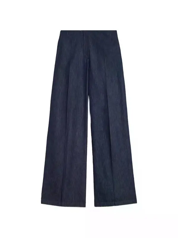 JIL SANDER Chambray Straight-leg Trousers